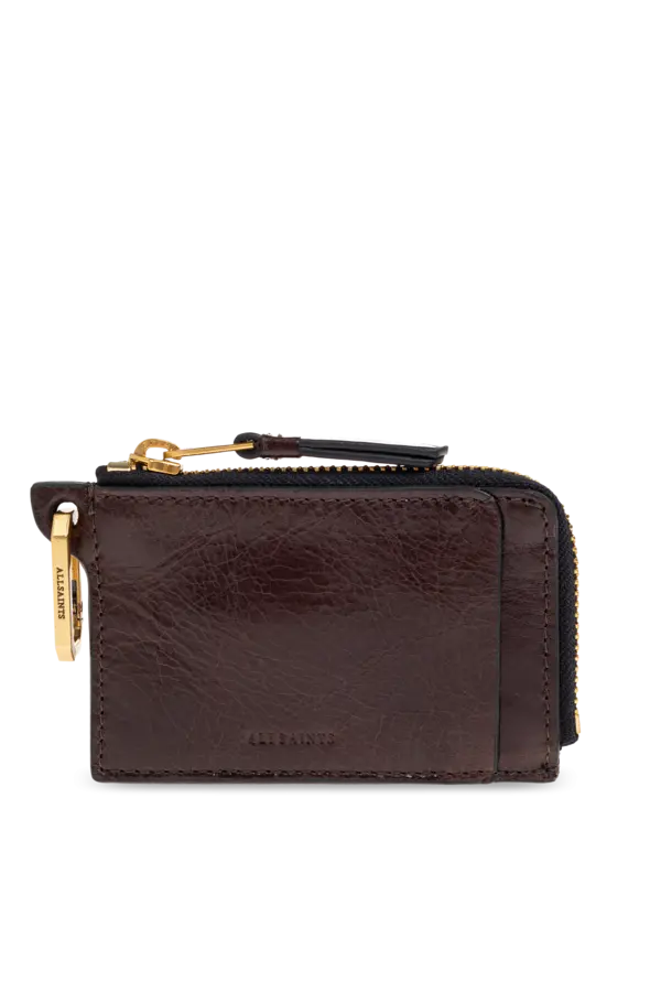 ALLSAINTS Leather Card Holder ‘remy - Brown