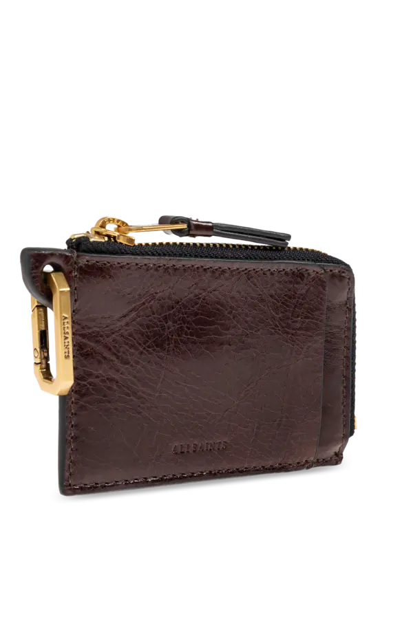 ALLSAINTS Leather Card Holder ‘remy - Brown
