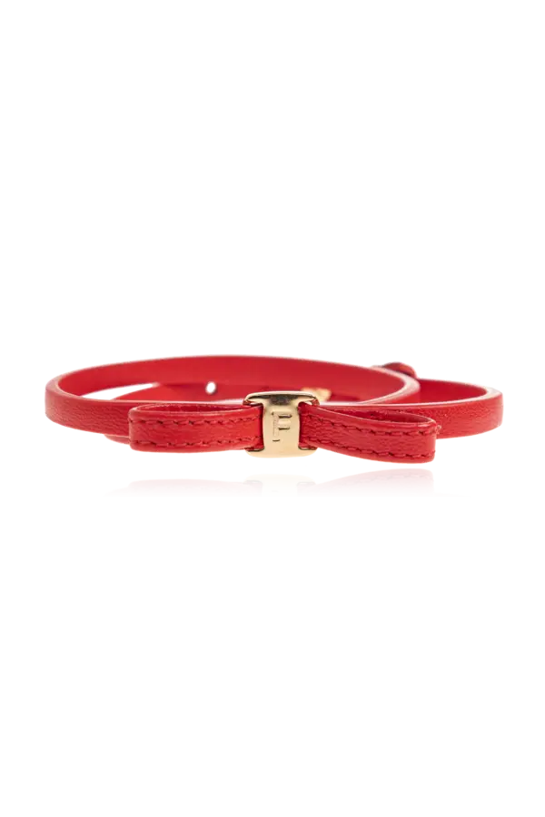 FERRAGAMO Leather Bracelet - Red