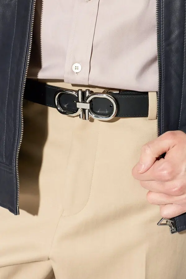 FERRAGAMO Reversible Belt - Black