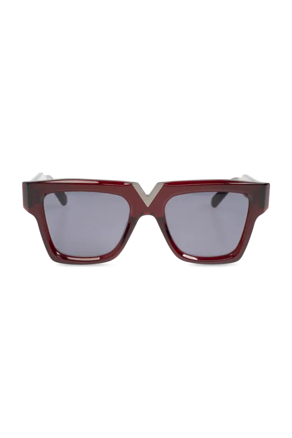 Valentino Garavani Rectangle Sunglasses - Burgundy