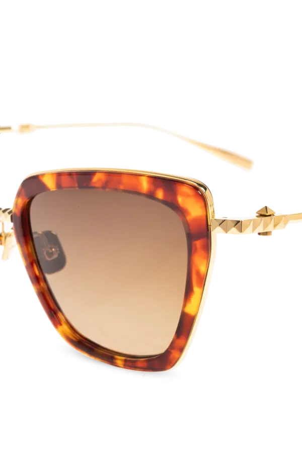 Valentino Garavani Square Frame Sunglasses - Brown