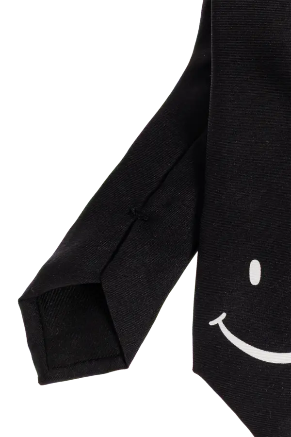 Moschino X Smile Standard Neck Tie - Black
