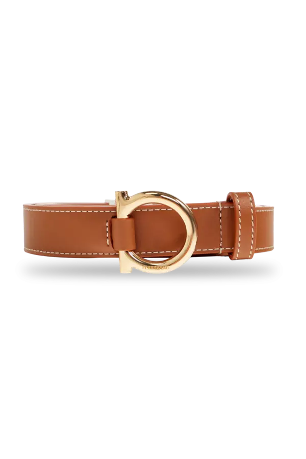 FERRAGAMO Leather Belt - Brown