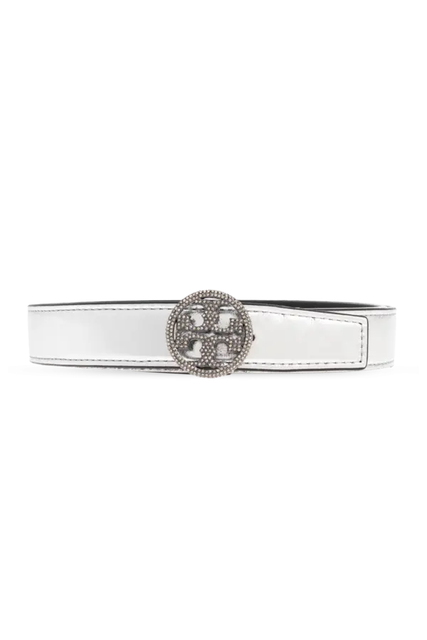 Tory Burch Double-sided Belt - Silver