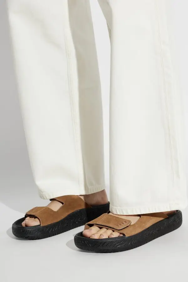 VEJA Suede Slides - Brown