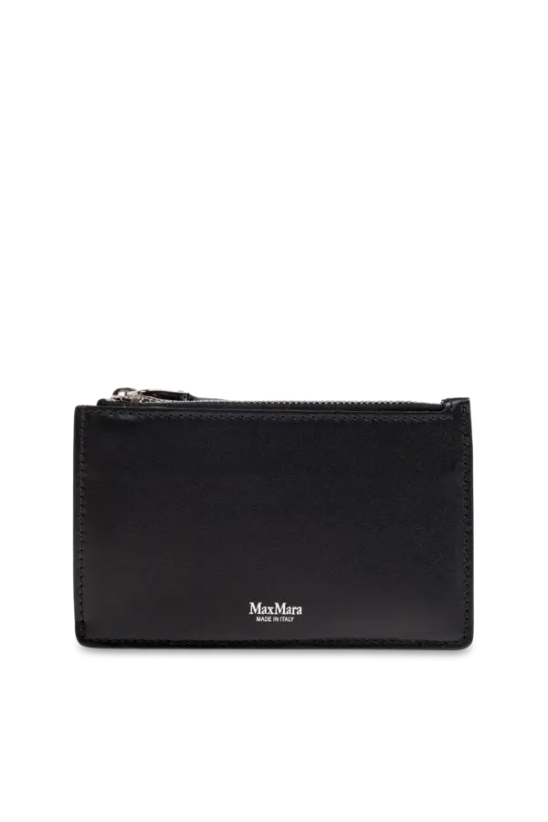 Max Mara Leather Card Holder - Black