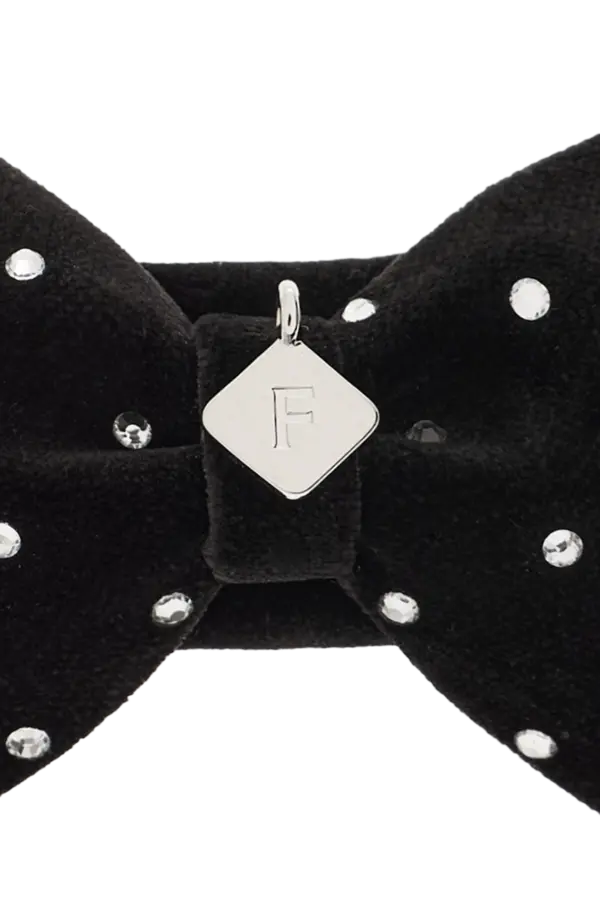 FERRAGAMO Crystal Embellished Velvet Hair Bow
