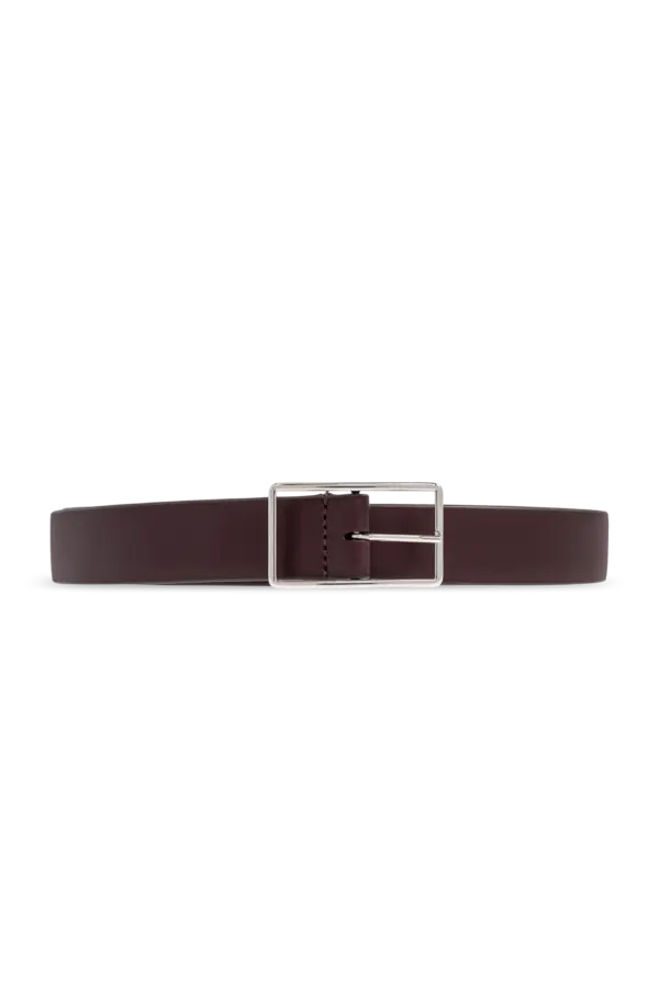Tory Burch Leather Belt - Burgundy
