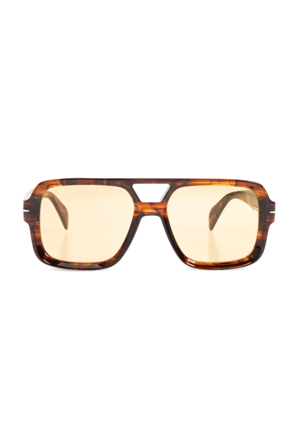 DB EYEWEAR BY DAVID BECKHAM Rectangle Sunglasses - Orange