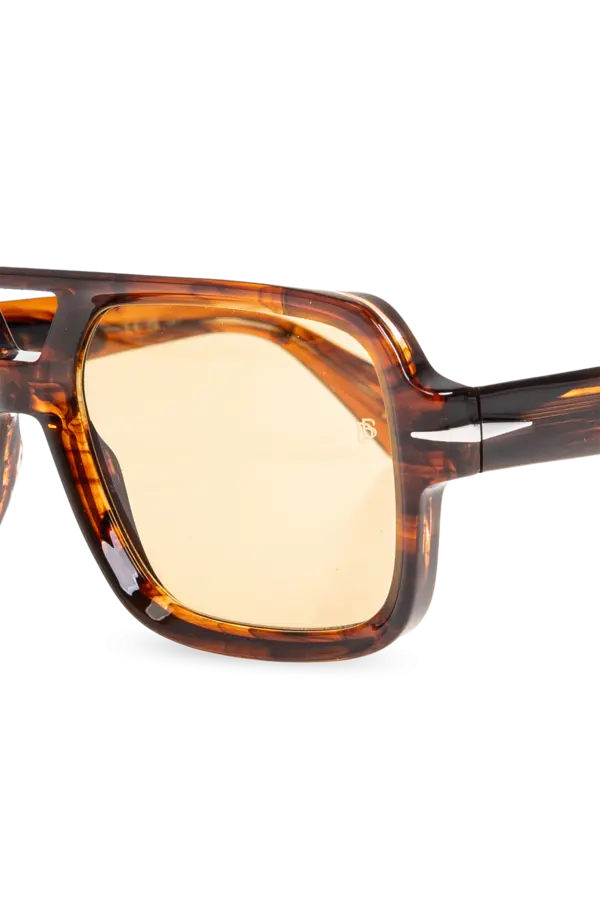 DB EYEWEAR BY DAVID BECKHAM Rectangle Sunglasses - Orange