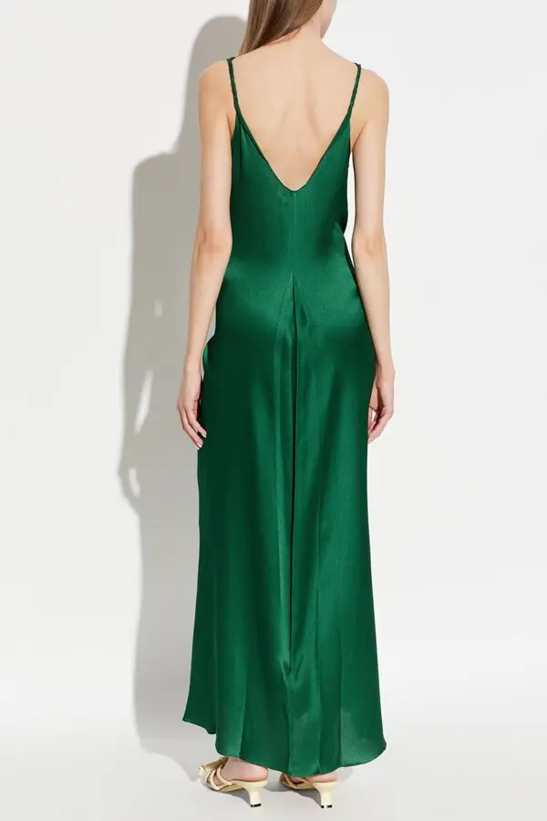 jw anderson green dress Maxi With Waist Tie - - 45% Off fall mini dress women