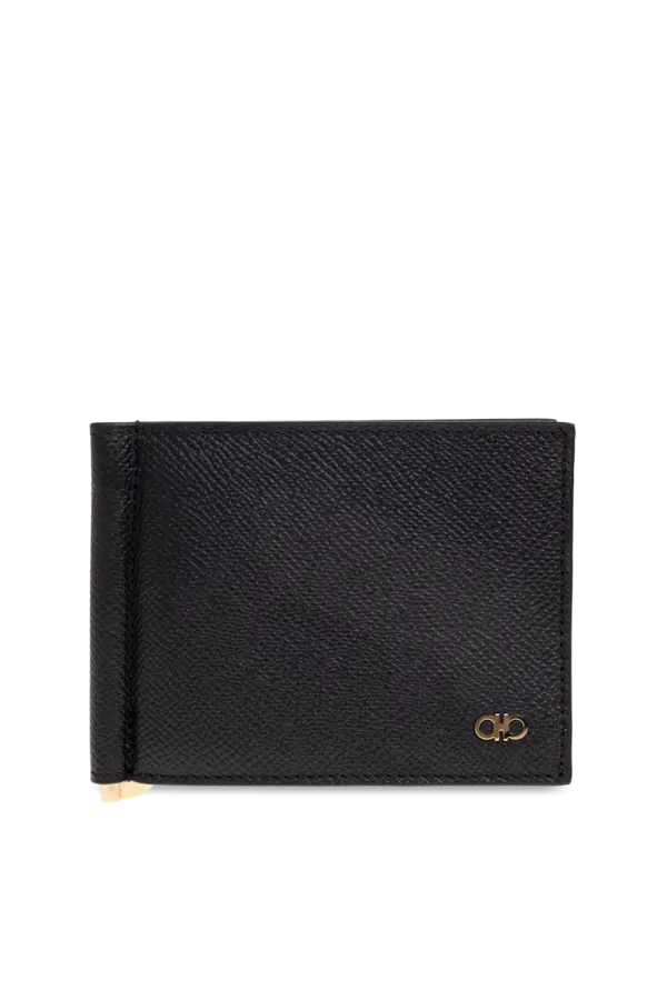 FERRAGAMO Leather Wallet - Black