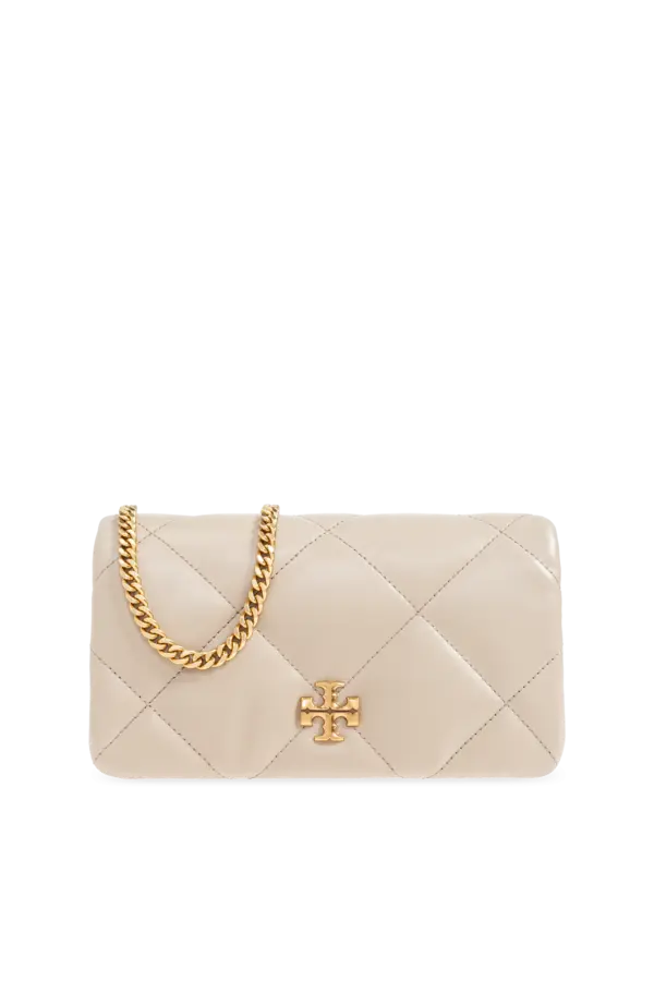 Tory Burch Chain Wallet "kira Diamond - Cream