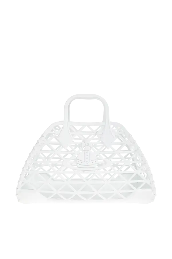VIVIENNE WESTWOOD X-ray’ Shopper Bag - White