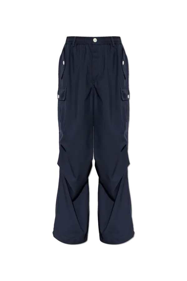 Marni Wool Cargo Trousers - Navy Blue