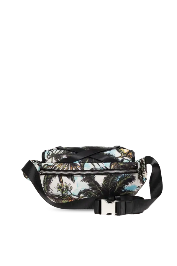 Dsquared2 Belt Bag With Tropical Print And Logo - Multicolour