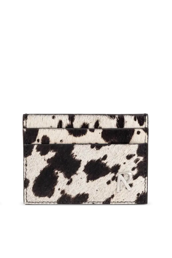 REPRESENT Animal Print Card Holder - Cream