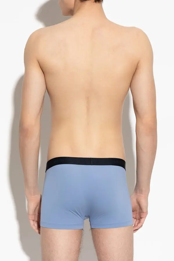 Hanro Boxers From The ‘micro Touch’ Collection - Blue