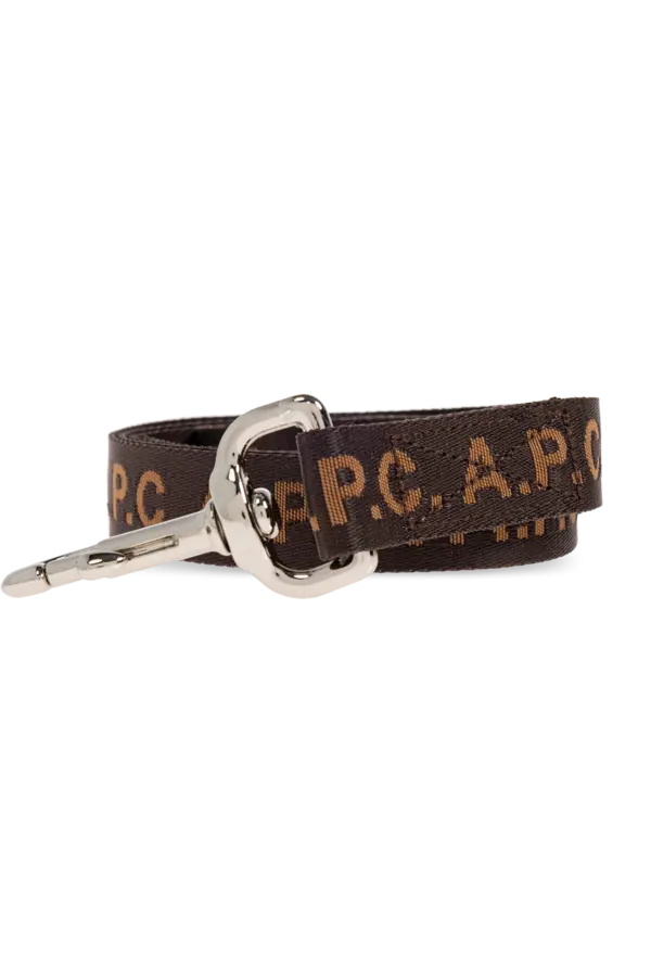 A.p.c. Dog Leash With Logo - Brown