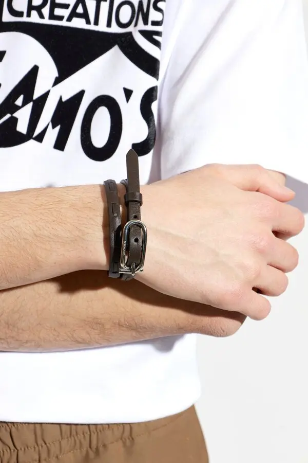 FERRAGAMO Leather Bracelet - Brown