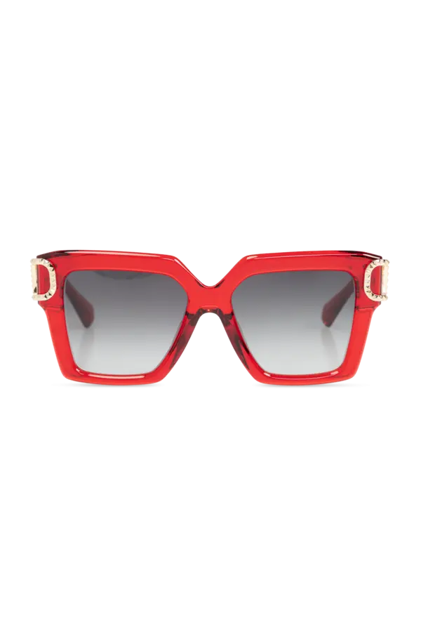 Valentino Garavani Rectangle Sunglasses - Red