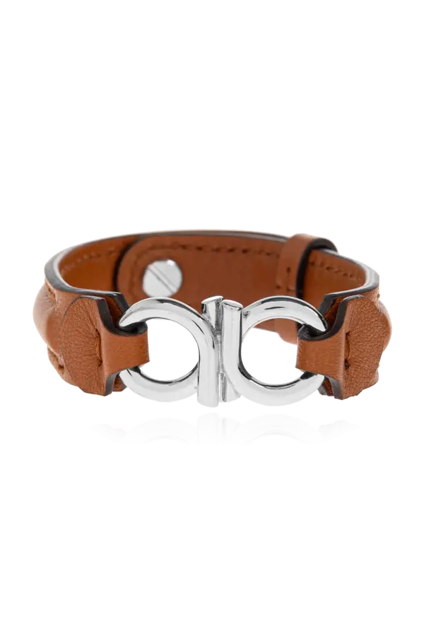 FERRAGAMO Logo Bracelet - Brown