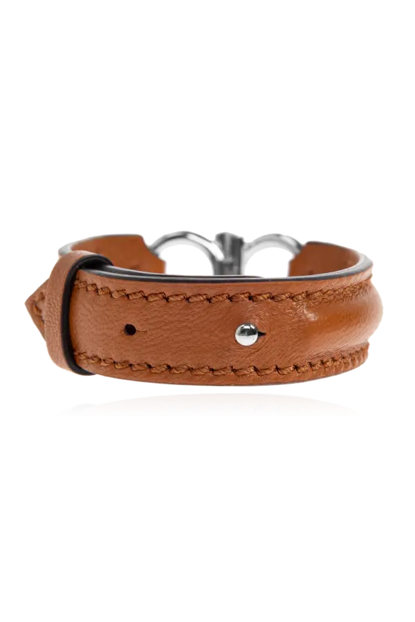 FERRAGAMO Logo Bracelet - Brown