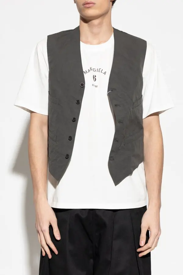 MAISON MARGIELA Vest With Pockets - Grey
