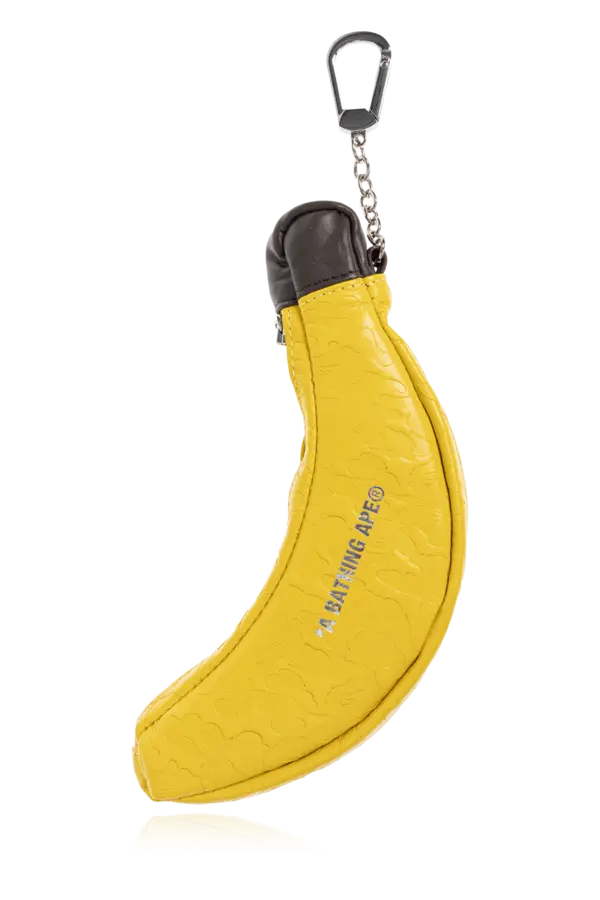 A BATHING APE Solid Camo Banana Mini Pouch - Yellow