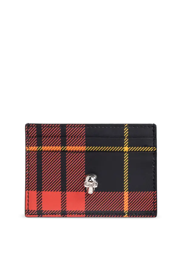 Alexander McQueen Leather Card Holder - Red