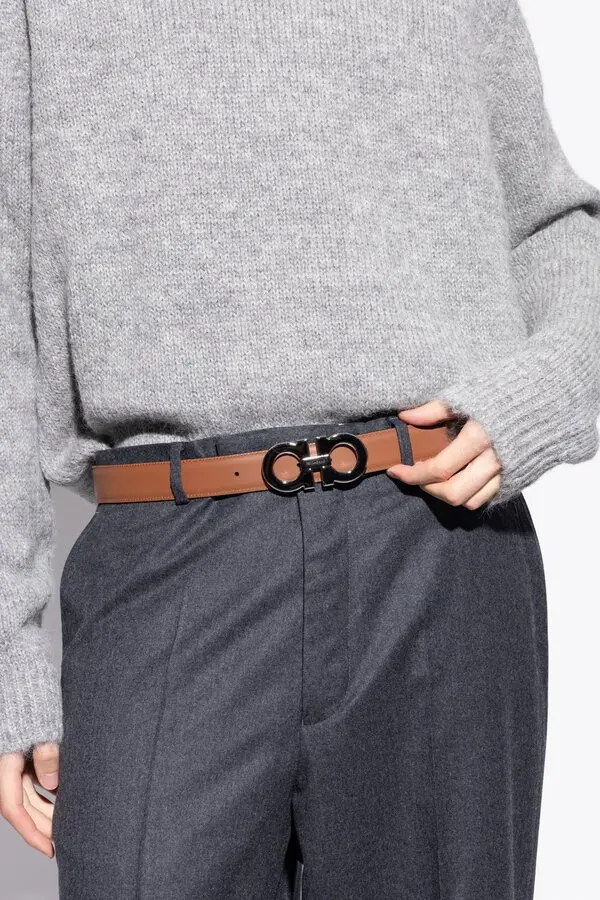 FERRAGAMO Reversible Belt - Black