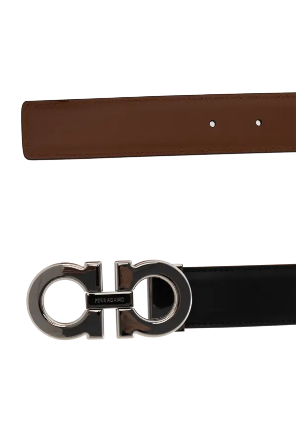 FERRAGAMO Reversible Belt - Black