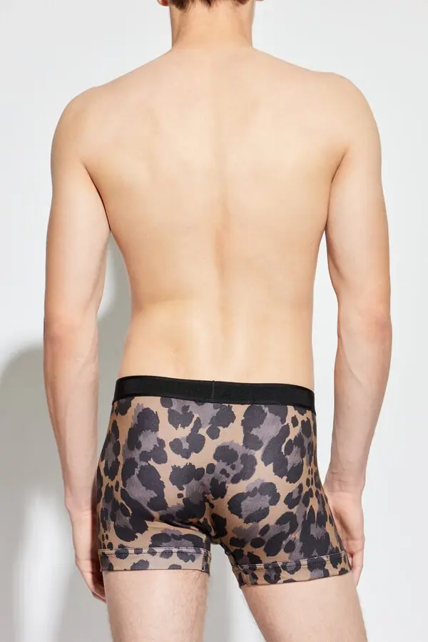 TOM FORD Boxers With Logo - Brown