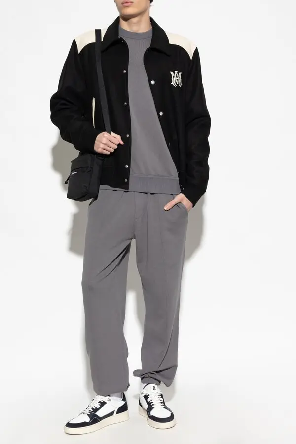 Eleventy Logo Print Sweatshirt - Grey