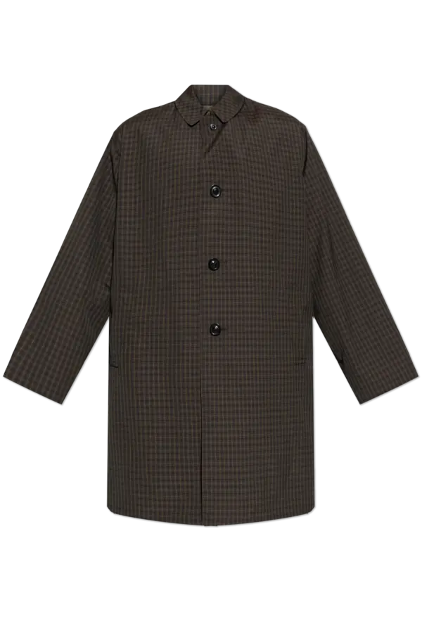 MAISON MARGIELA Checked Pattern Coat - Brown