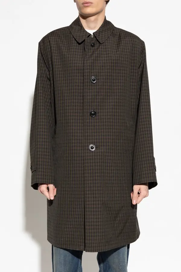 MAISON MARGIELA Checked Pattern Coat