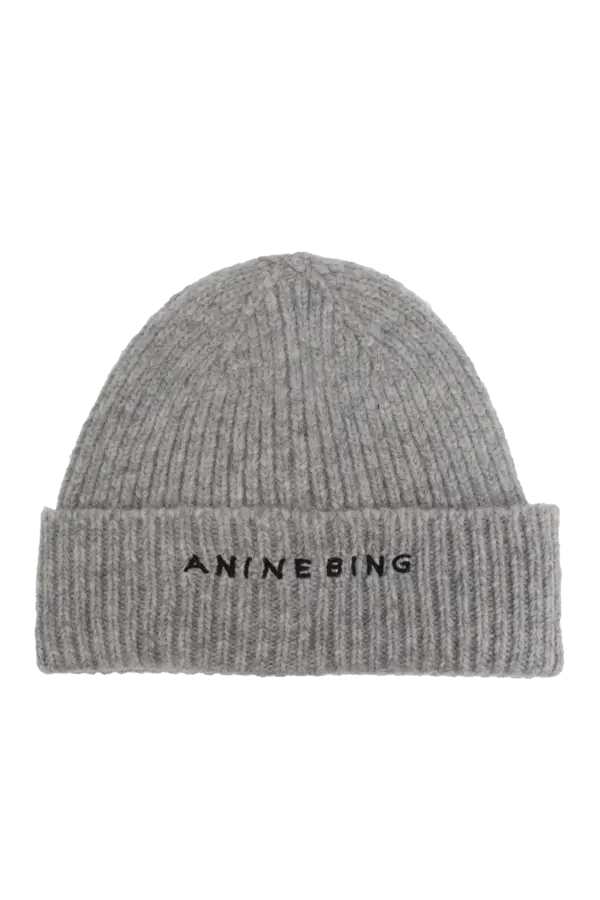ANINE BING Woolen Beanie - Grey