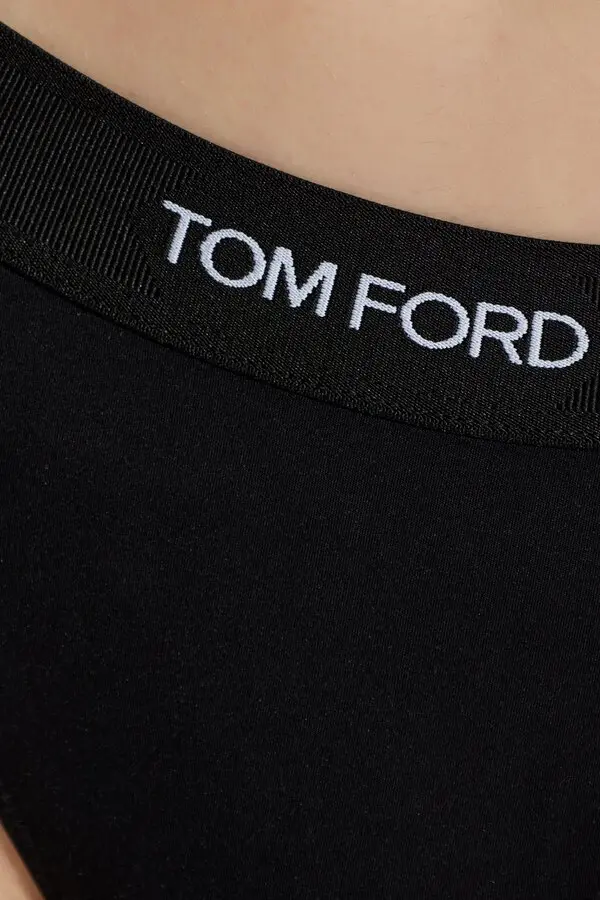 TOM FORD Strings With Logo - Black