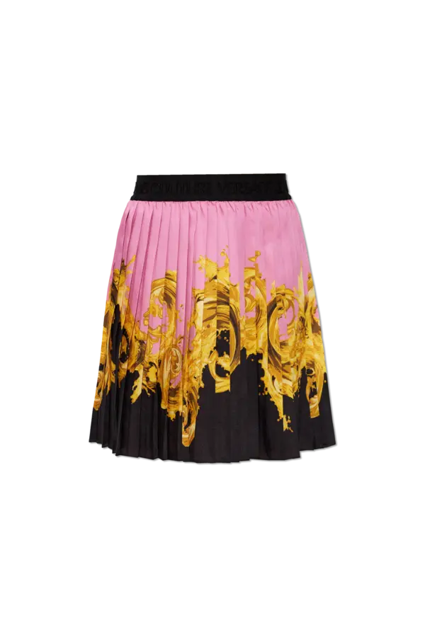 Versace Pleated Mini Skirt - Pink