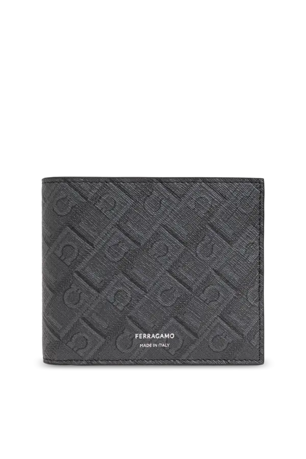 FERRAGAMO Wallet With Monogram - Grey