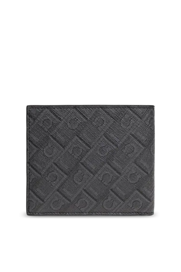 FERRAGAMO Wallet With Monogram - Grey