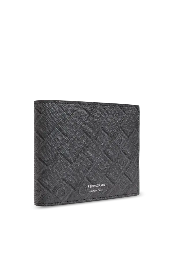 FERRAGAMO Wallet With Monogram - Grey