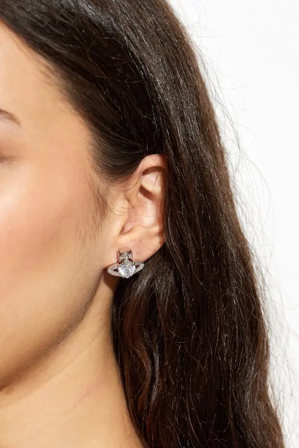 VIVIENNE WESTWOOD Earrings With Shimmering Crystals