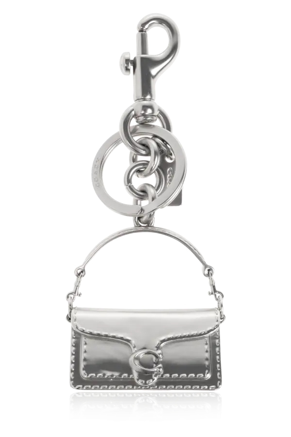 COACH Brass Keychain - Silver