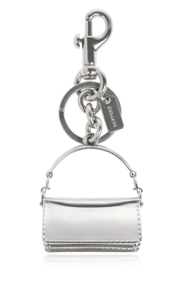 COACH Brass Keychain - Silver
