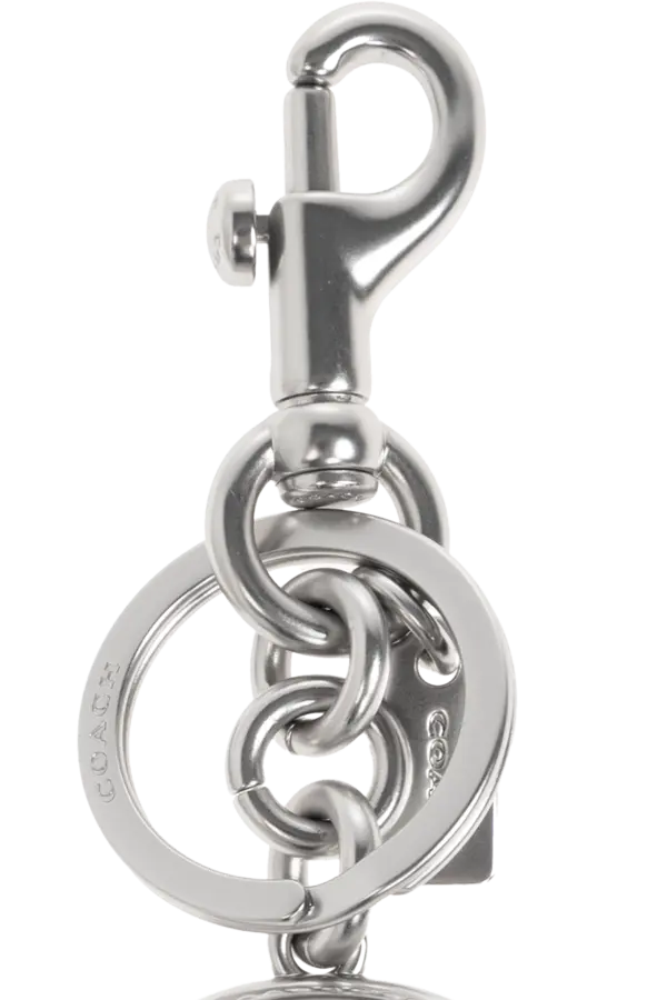 COACH Brass Keychain - Silver
