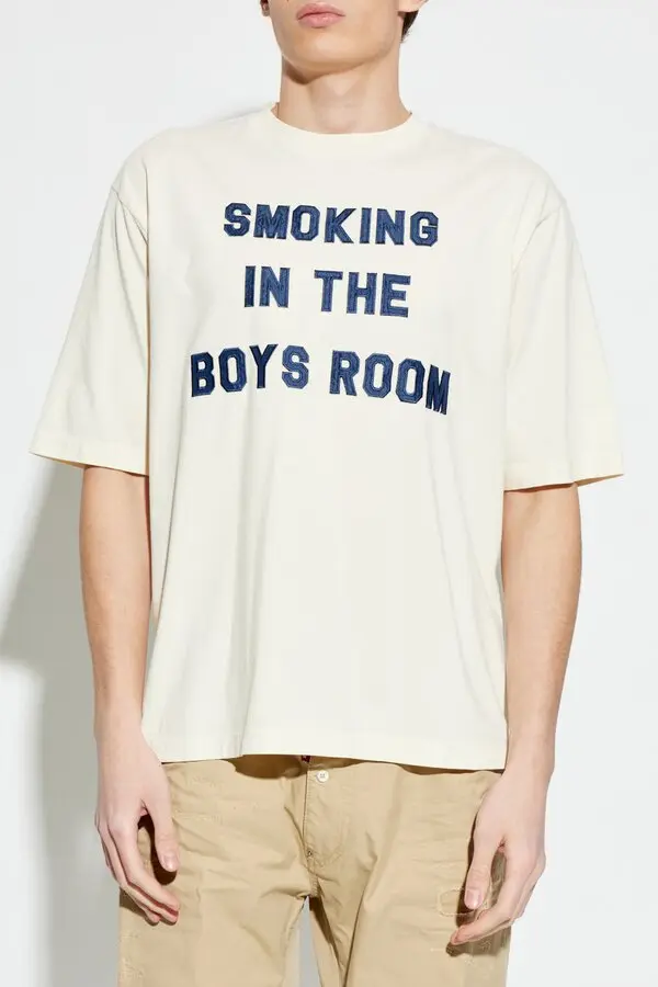 Dsquared2 T-shirt With Patch - Cream
