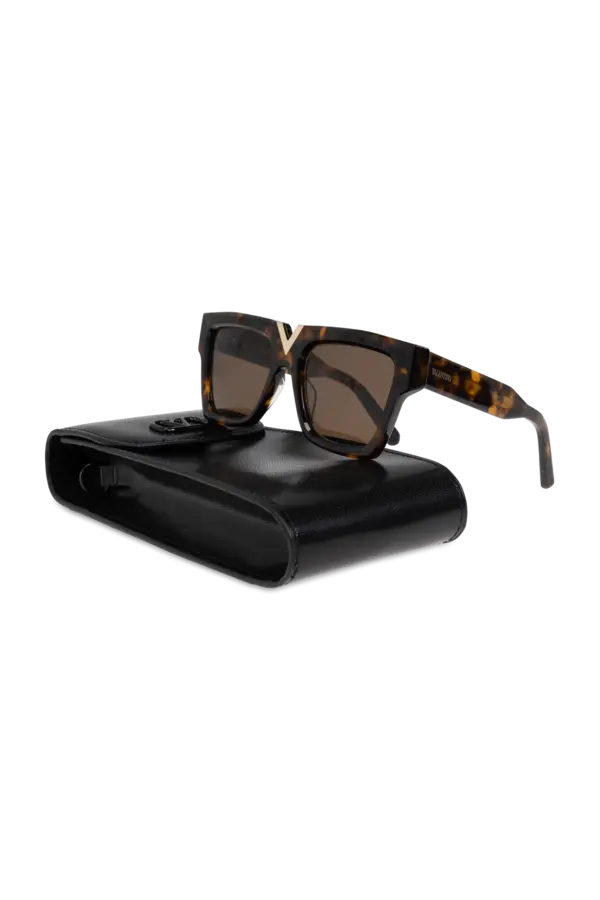 Valentino Garavani Rectangle Sunglasses - Brown