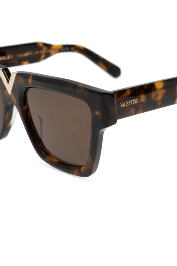 Valentino Garavani Rectangle Sunglasses - Brown